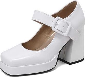 Generic Chaussures Talons Hauts pour Femmes Escarpins Pieds Larges Talon Sandale Femme Stable Confortable Bout ferm&eacute; de soir&eacute;e Mariages et F&ecirc;tes