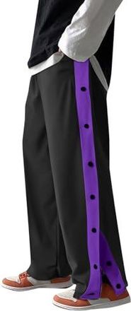 Generic Pantalon de r&eacute;&eacute;ducation pour homme - Ouverture lat&eacute;rale - Pantalon de jogging postop&eacute;ratoire - Jambes larges - Pantalon de surv&ecirc;tement - Jambes ouvert