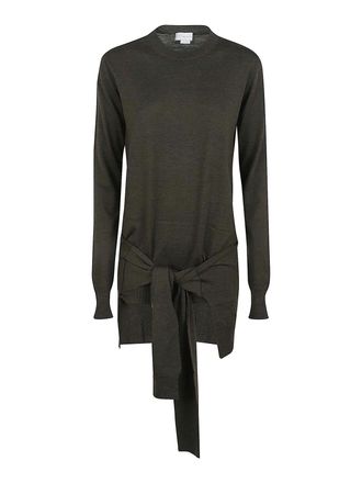 Stella McCartney Rundhalspullover - Dunkelgrün