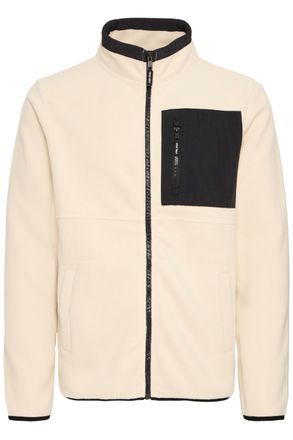Blend BHFloritz Herren Fleecejacke &Uuml;bergangsjacke mit Rei&szlig;verschluss Eingrifftaschen Brusttasche Stehkragen Regular fit, Gr&ouml;&szlig;e:XL, Farbe:Oatmeal (130401)