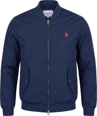 U.S.Polo Association Herren Bomberjacke - wattiert, mit Rippb&uuml;ndchen