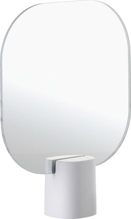 Zone Denmark Time Tischspiegel, Kosmetikspiegel, Durchm. 20 cm, H&ouml;he 26,5 cm, Soft Grey (Grau)