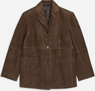Arket Lockerer Veloursblazer -Braun