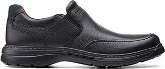 Clarks Un Brawley Step Cuir Noir - Noir - 43 EU - Large