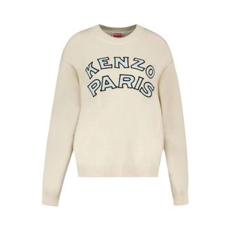 Kenzo Paris Emblem Pullover - - Knitwear - Herren - Beige - M