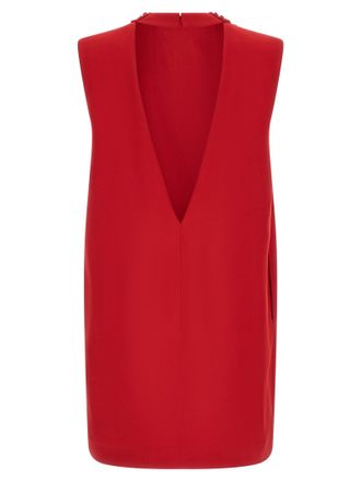Valentino Garavani Solid Dress - Red