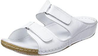 Andrea Conti Mules pour Femme, Blanc, 41 EU