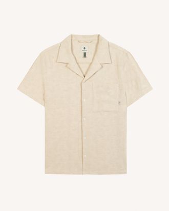Faguo Chemise manches courtes &eacute;cru viscose - PAIOLIVE