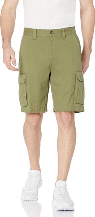 Amazon Essentials Herren 25cm Cargo-Shorts in klassischer Passform (erhältlich in Big & Tall), Helles Olivgrün, 33W