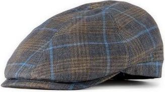 Saison 1865 Beret &agrave; carreaux en lin