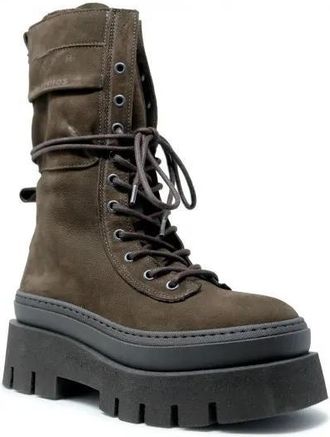 Copenhagen Stiefel - F5cph691 Nabuc Chocolate Lace Up Mid Boots - Gr. 36 (EU) - in Grau - für Damen