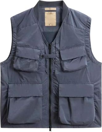 Woolrich Homme, Vestes, Gris, Taille: XL Bodywarmer en nylon brillant