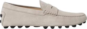 Tod's Homme, Chaussures, Gris, Taille: 43 1/2 EU Mocassins Penny en daim