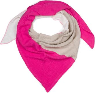 styleBREAKER Tuch 3-Farbiges Musselin Dreieckstuch