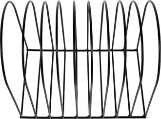 Pretyzoom Vertikaler Aktenordner Metall Schreibtischregal Gro&szlig;format Schwarz mit Drahtgestell B&uuml;ro Organizer f&uuml;r Effiziente Akten und B&uuml;cheraufbewahrung