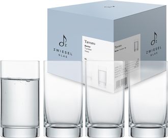 Zwiesel Glas Allround Trinkglas Tavoro (4-er Set), vielseitige Trinkgläser, spülmaschinenfeste Tritan-Kristallgläser, Made in Germany (Art.-Nr. 122416)