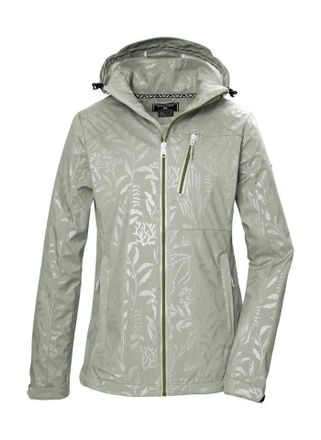 Killtec Softshelljacke KOS 122 WMN SFTSHLL JCKT FLORAL Softshelljacke: Wind- und wasserdicht, atmungsaktiv, Kapuze abzippbar