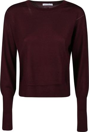Patrizia Pepe Femme, Pulls, Rouge, Taille: 38 FR Essential Sweater