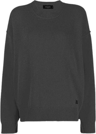 Dsquared2 Homme, Pulls, Noir, Taille: XS Round-neck Knit