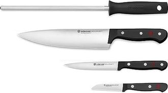 Wüsthof Gourmet Messerset mit 4 Artikeln, Schwarz
