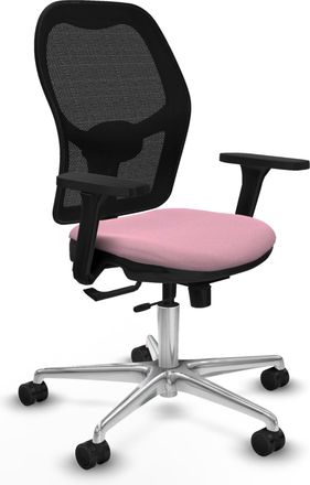 Piqueras y Crespo Schreibtischstuhl mit Rollen, Rosa Jorquera mit 3D-Armen, h&ouml;henverstellbare Lendenwirbelst&uuml;tze, ausgestattet mit Syncro/Traslack und Schaumstoff, Schw