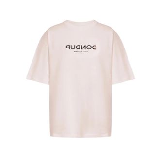 Dondup Girocollo Regular in Jersey Basico Rosino 511 - - Tops - Damen - Rosa - S