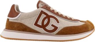 Dolce & Gabbana Homme, Chaussures, Multicolore, Taille: 42 EU Cushion Canvas With Side Logo Baskets