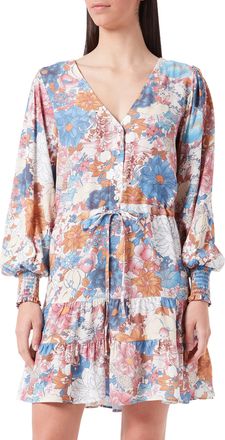 Mavi Printed Dress; Pastel Flower Print