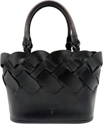 Prada Pre-owned 1Bg318 Sac fourre-tout - Femme - Pre-owned - Noir - Taille: ONE Size