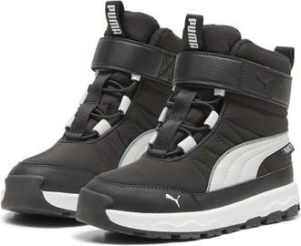 Puma Unisex Baby Evolve Boot Puretex AC+Inf Sneaker, Black-Ash Gray White, 20 EU