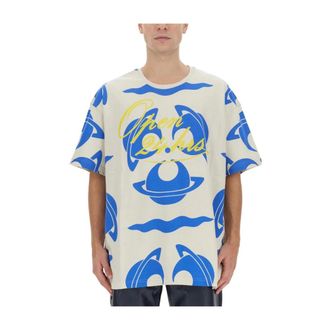 Vivienne Westwood Homme, Tops, Multicolore, Taille: S T-shirt oversize en coton