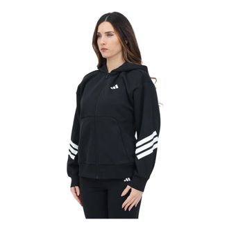 adidas Future Icons 3-Streifen Full-Zip Hoodie - - Sport - Damen - Schwarzk - S