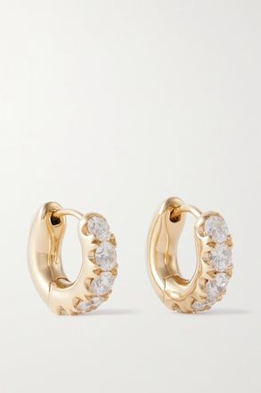 Roxanne First Super Duper Creolen Aus 14 Karat Gold Mit Diamanten