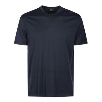 Kired Dunkelblauer Rundhalspullover - - Tops - Herren - Blau - 5XL