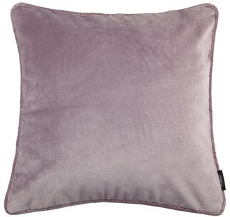McAlister Textiles Matter Samt | Kissenbezug für Sofakissen in Flieder Lila | 43 x 43cm | erhältlich in 25 Farben | griffester Samt edel paspeliert | Kissenhülle für Sam