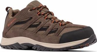 Columbia Homme Crestwood Chaussures de Trekking et de randonnée à Taille Basse, Camo Brown/Heatwave, 41.5 EU
