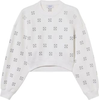 Off-white Femme, Pulls, Blanc, Taille: 38 FR Sweat Lurex Little Arrows