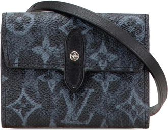Louis Vuitton Portefeuille Pre-owned en cuir imprim&eacute; - Femme - Pre-owned - Noir - Taille: ONE Size