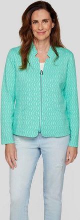 Rabe Kurzjacke mit Reißverschluss und Allover-Muster