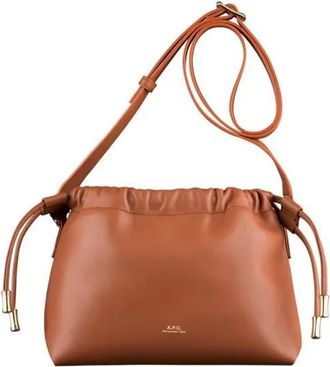 A.P.C. Hobo Bags - Mini Shoulder Bag With Rounded Silhouette And Draw - Gr. unisize - in Braun - für Damen