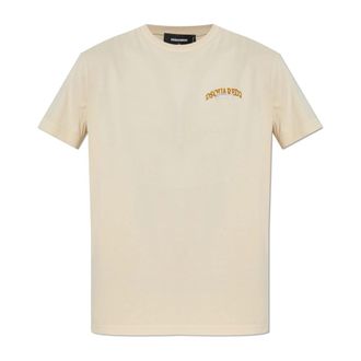 Dsquared2 T-Shirt mit Logo - - Tops - Herren - Beige - XL