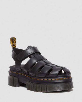 Dr. Martens Nappa Leder Ricki Fisherman Plateausandalen in Schwarz, Gr&ouml;&szlig;e: 36