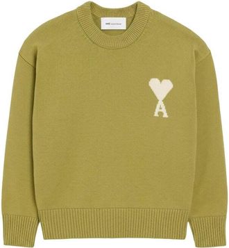 Ami Pullover aus Wolle und Baumwolle