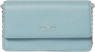Emporio Armani Grained Leather Mini Bag - - Bags - Damen - Blau - ONE SIZE