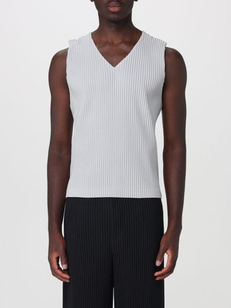 Homme Pliss&eacute; Issey Miyake D&eacute;bardeur pliss&eacute; &agrave; col V Homme Pliss&eacute; Issey Miyake en cr&ecirc;pe technique