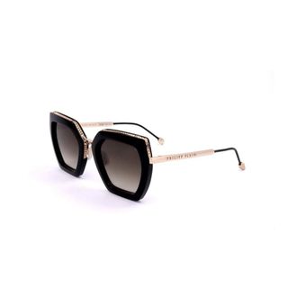 Philipp Plein Femme, Accessoires, Noir, Taille: ONE Size Metal Frame Rectangular Lunettes de soleil