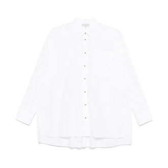 Antonelli Wei&szlig;e Baumwollhemd Langarm - - Blouses & Shirts - Damen - Wei&szlig; - S