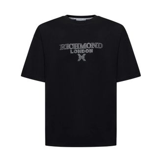 John Richmond T-Shirt mit Frontlogo London X - - Tops - Herren - Schwarzk - S
