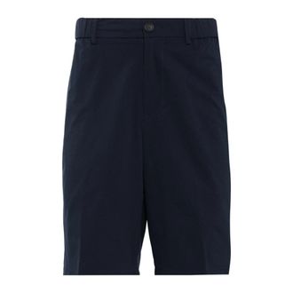 HUGO BOSS Anzughose mit flachem Bund - - Shorts - Herren - Blau - 2XL