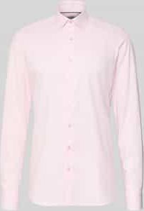 Olymp Level 5 Body Fit Business-Hemd mit Strukturmuster und extra langem Arm